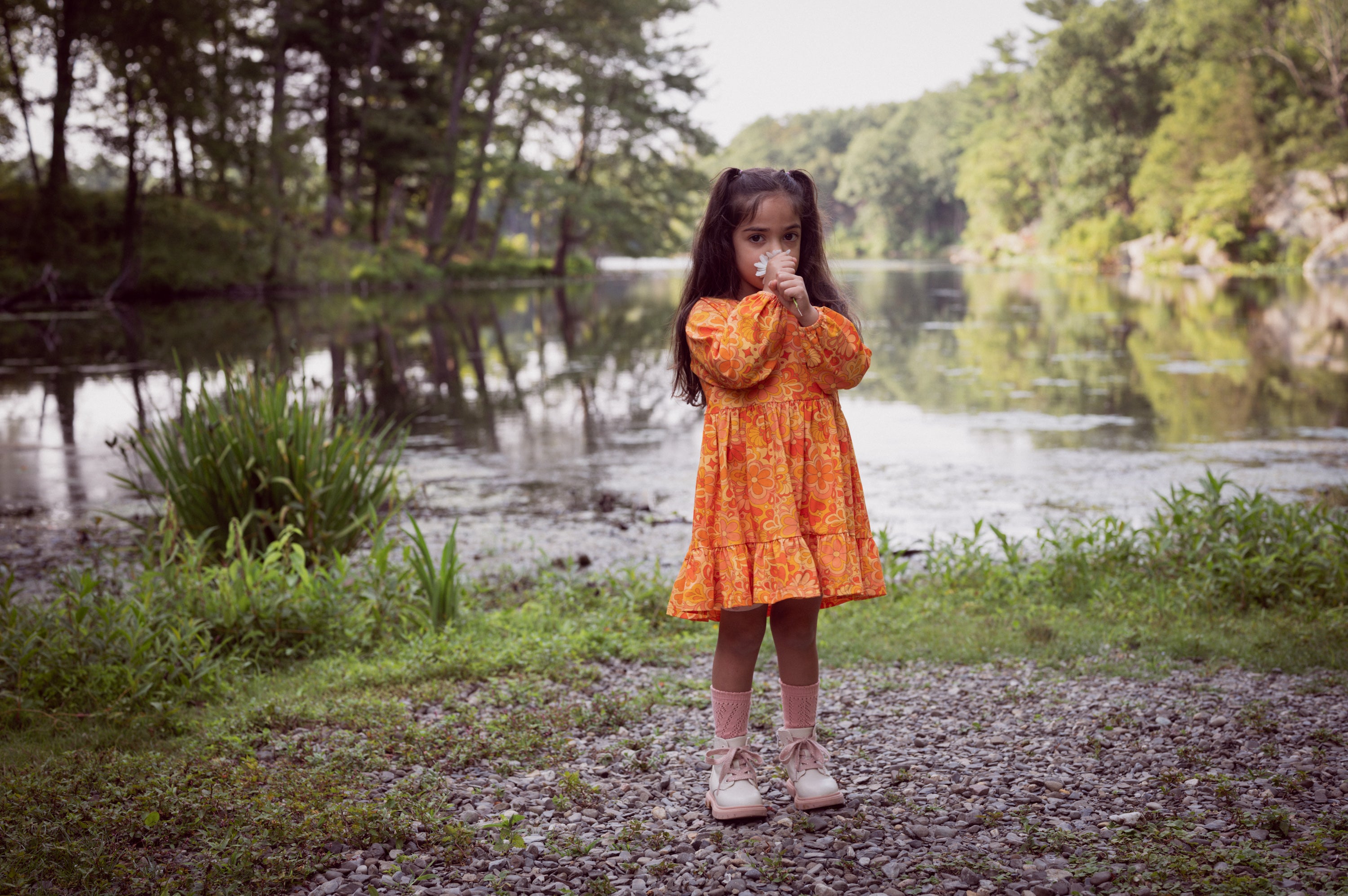 Retro Boho Long Sleeve Girls Fall Dress – Strawberry Jam Kids